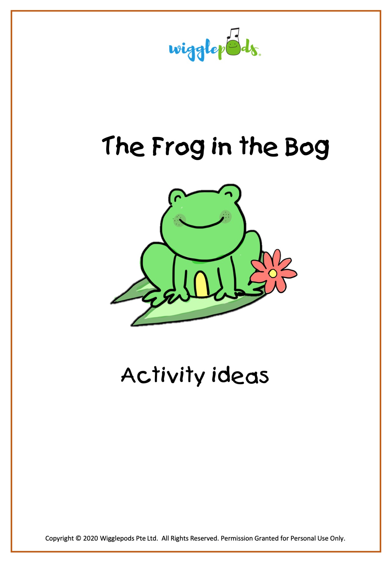 The Frog in the Bog | Wigglepods Pte Ltd